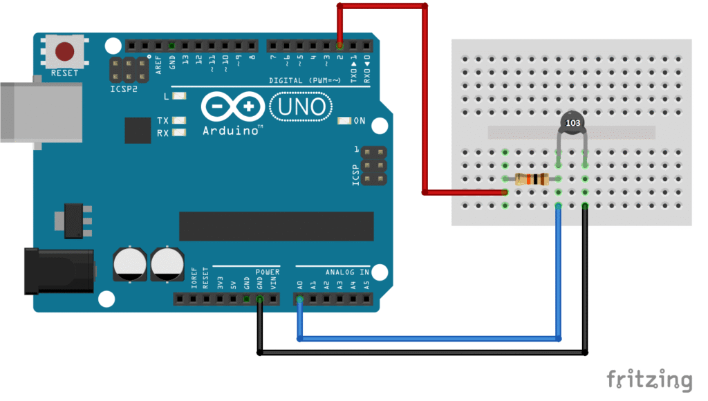Interface do termistor NTC com o Arduino - CapSistema Tecnologia